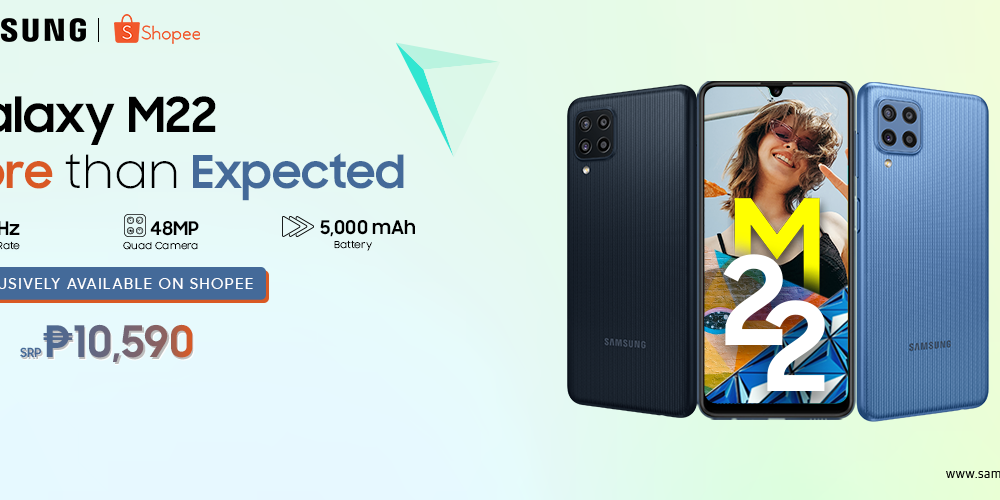 Do more with new SAMSUNG Galaxy M22, available for only P10,590 – COUNTPH